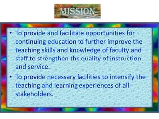 GADTC Vision and Mision | PPTX