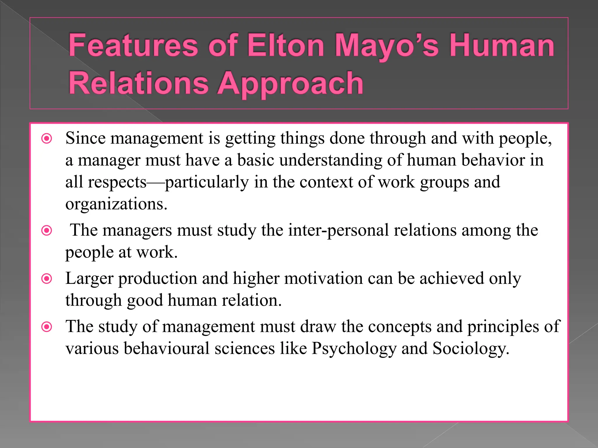 Elton Mayo-Hawthorne Studies | PPT