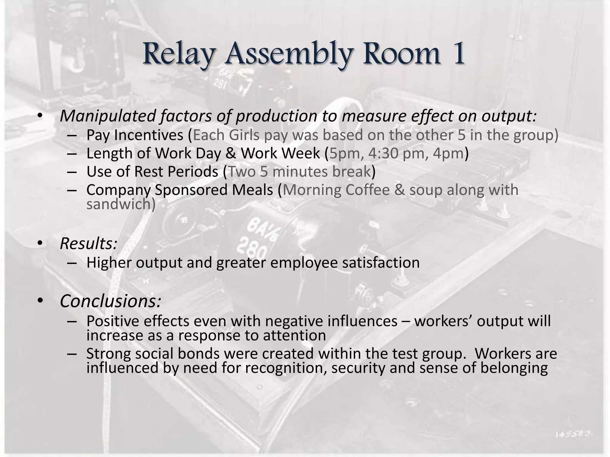 Elton mayo hawthorne experiment | PPTX