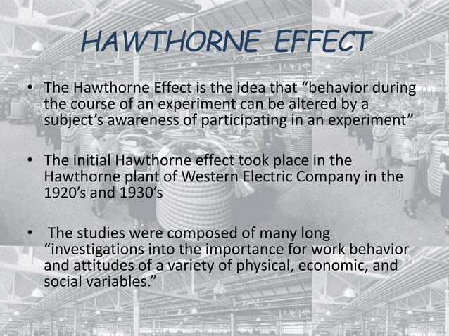 Elton mayo hawthorne experiment | PPTX | Business | Business and Finance