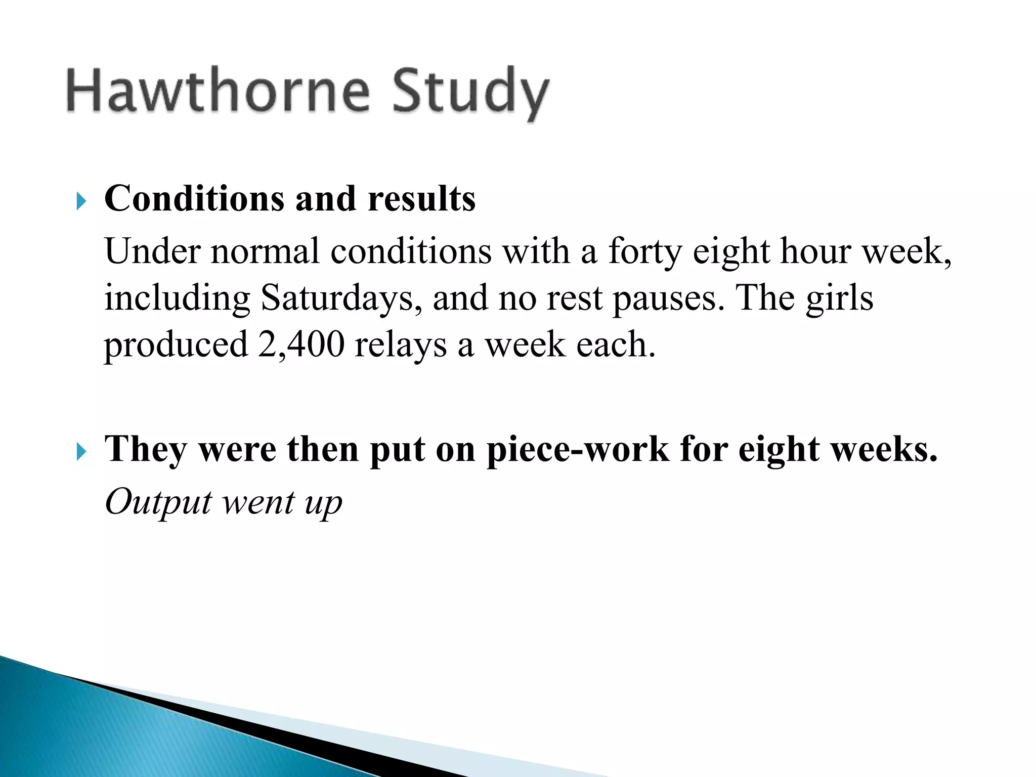Elton mayo's contribution: Relay's Experiment | PPTX