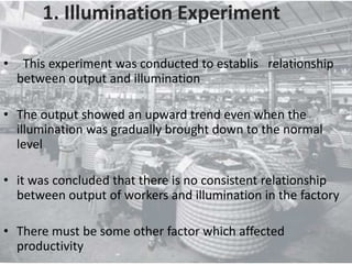 Elton mayo’s hawthorne experiment and it’s contributions to | PPTX ...