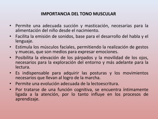 El tono muscular | PPT