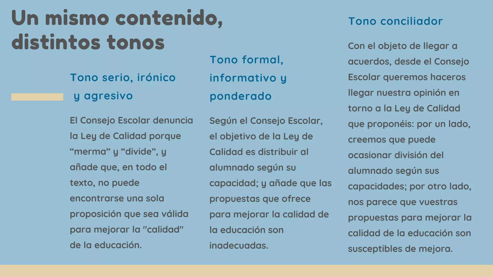 El tono en la escritura | PPT