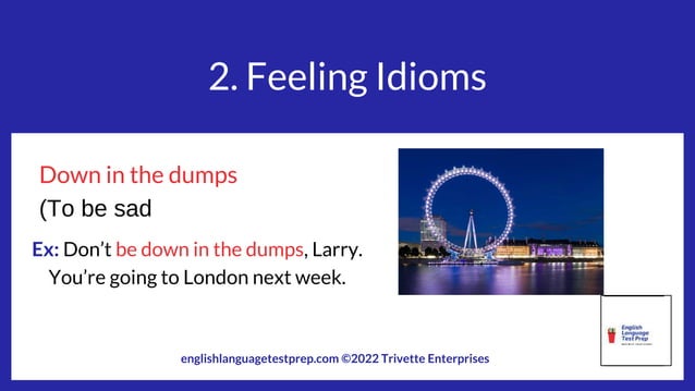 ELTPR028 Vocabulary Lesson 14 - Unctuous, 6 Feelings Idioms | PPT