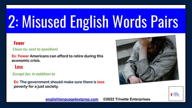 ELTPR042- Salubrious and 6 Misused English Word Pairs | PDF