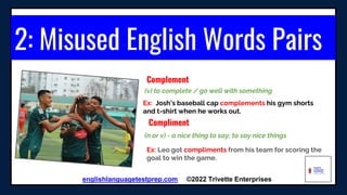 ELTPR042- Salubrious and 6 Misused English Word Pairs | PDF