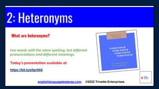 ELTPR044- Vocabulary Lesson 22 | PPT