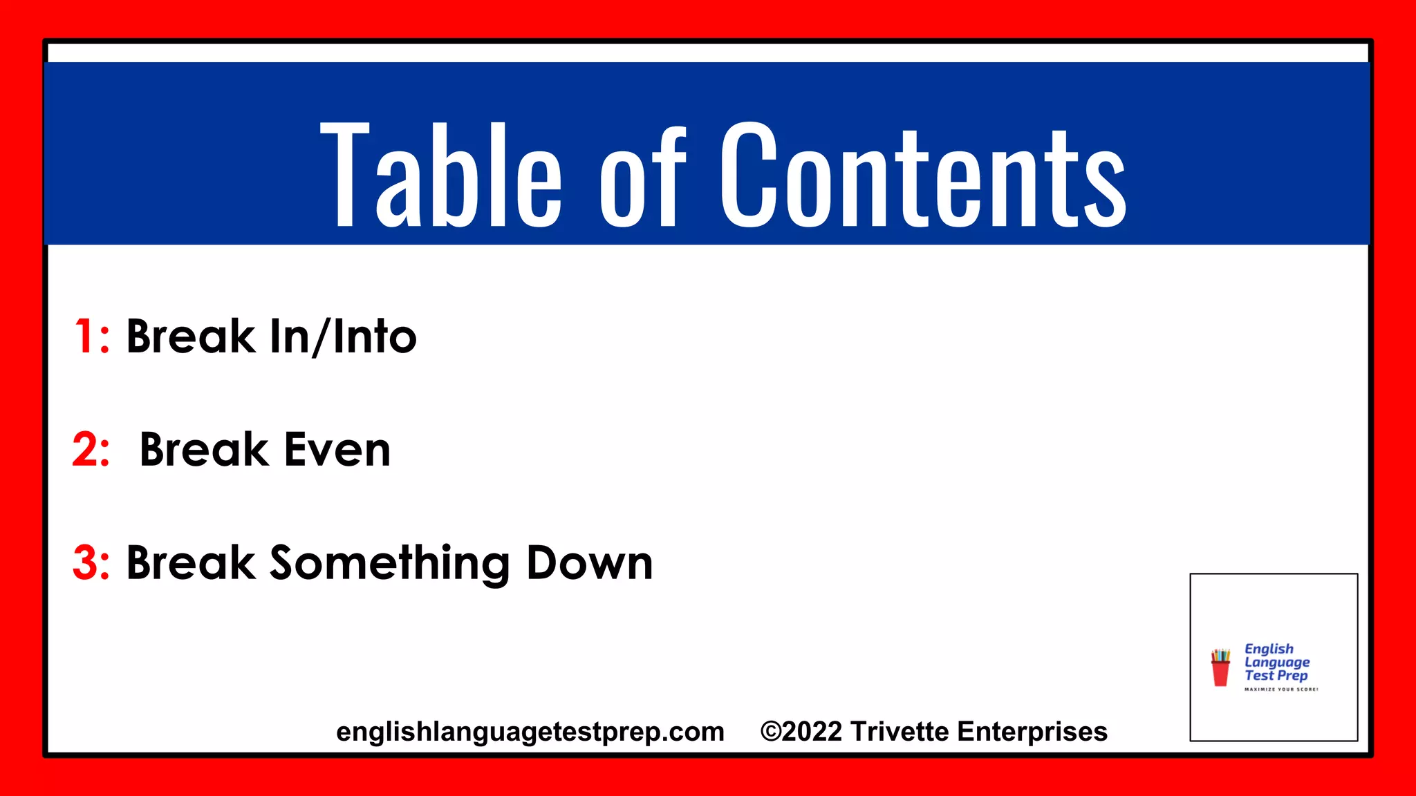 ELTPR046- 3 Break Phrasal Verbs | PDF