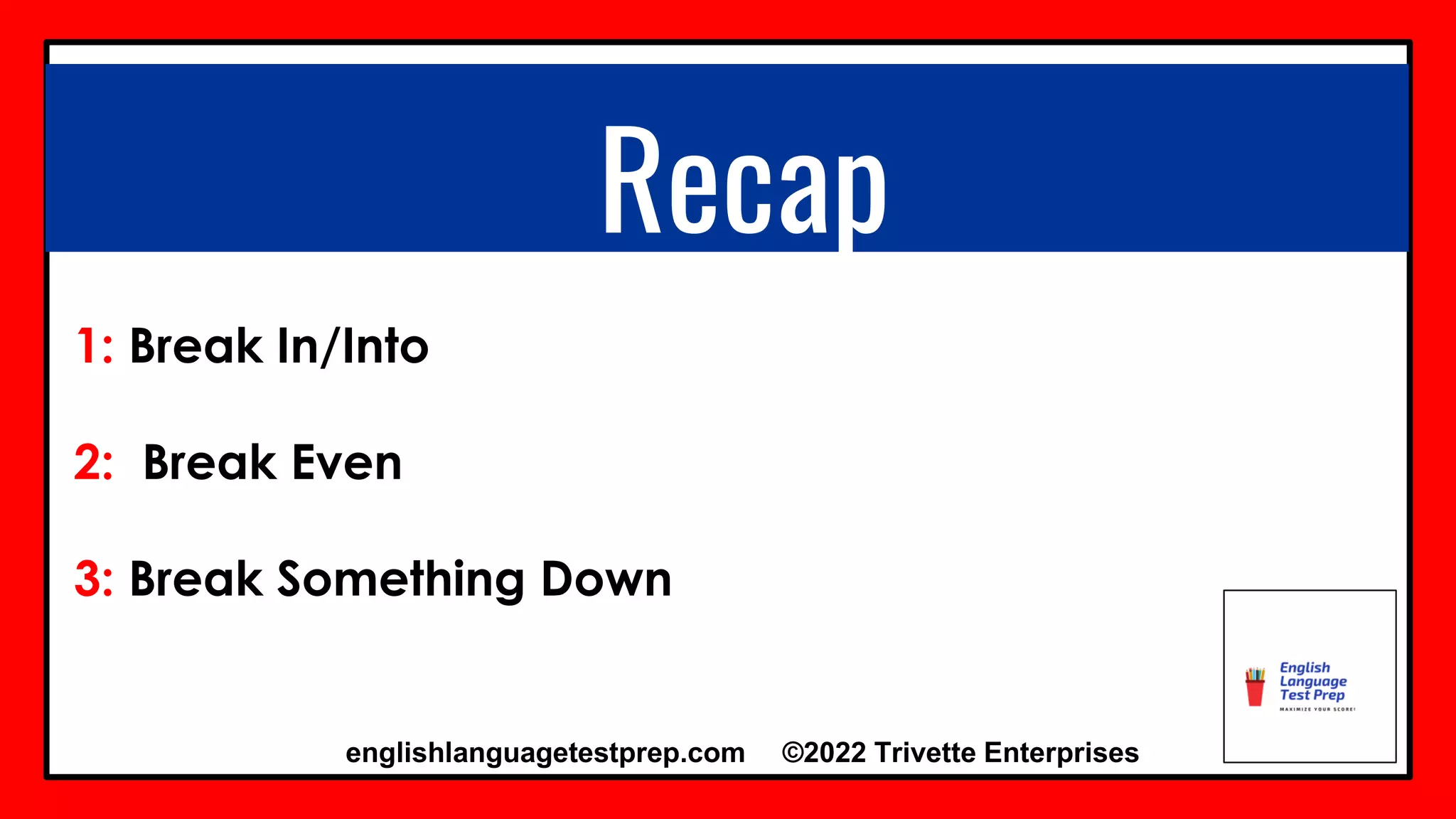 ELTPR046- 3 Break Phrasal Verbs | PDF