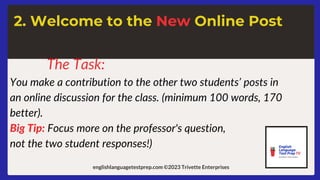 ELTPR055: How to Defeat The New TOEFL Writing Task 2 | PPT