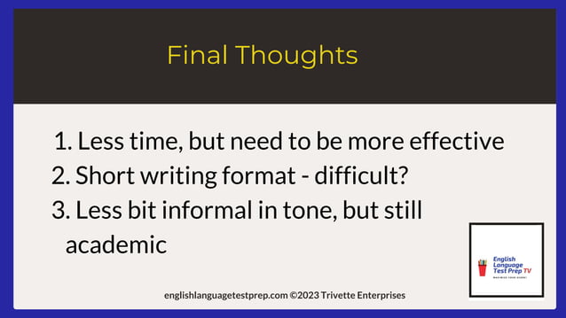 ELTPR055: How to Defeat The New TOEFL Writing Task 2 | PDF | Education