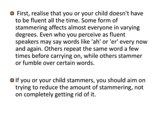 stammering | PPTX