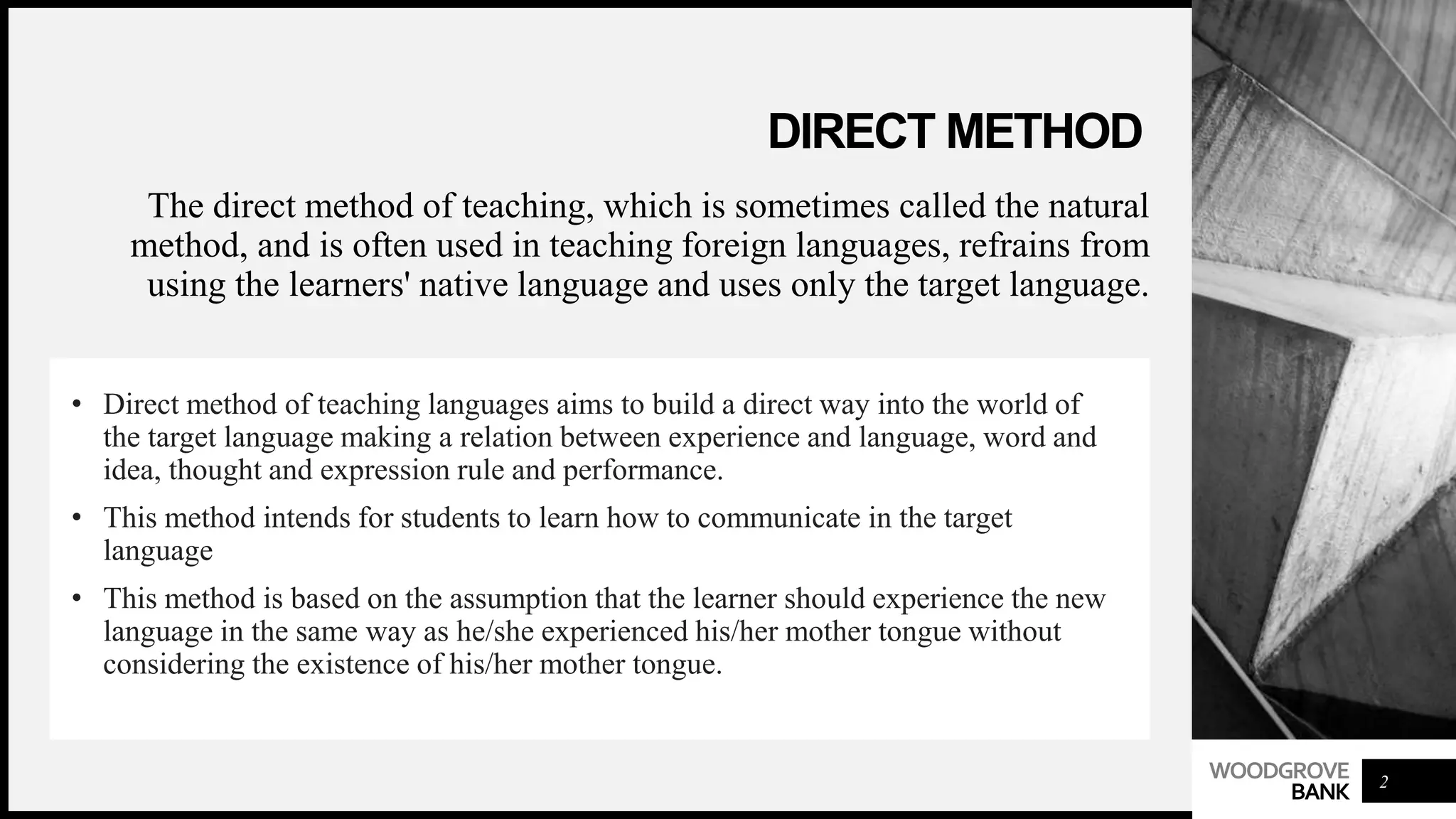 direct method | PPT