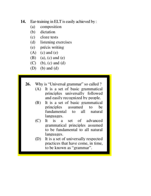 Elt linguistics question analysis | DOCX