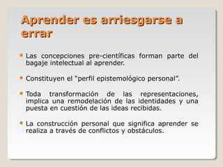 El tratamiento didáctico de las ideas previas | PPT