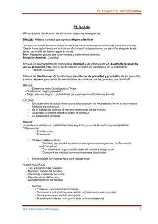El triage y su importancia | PDF