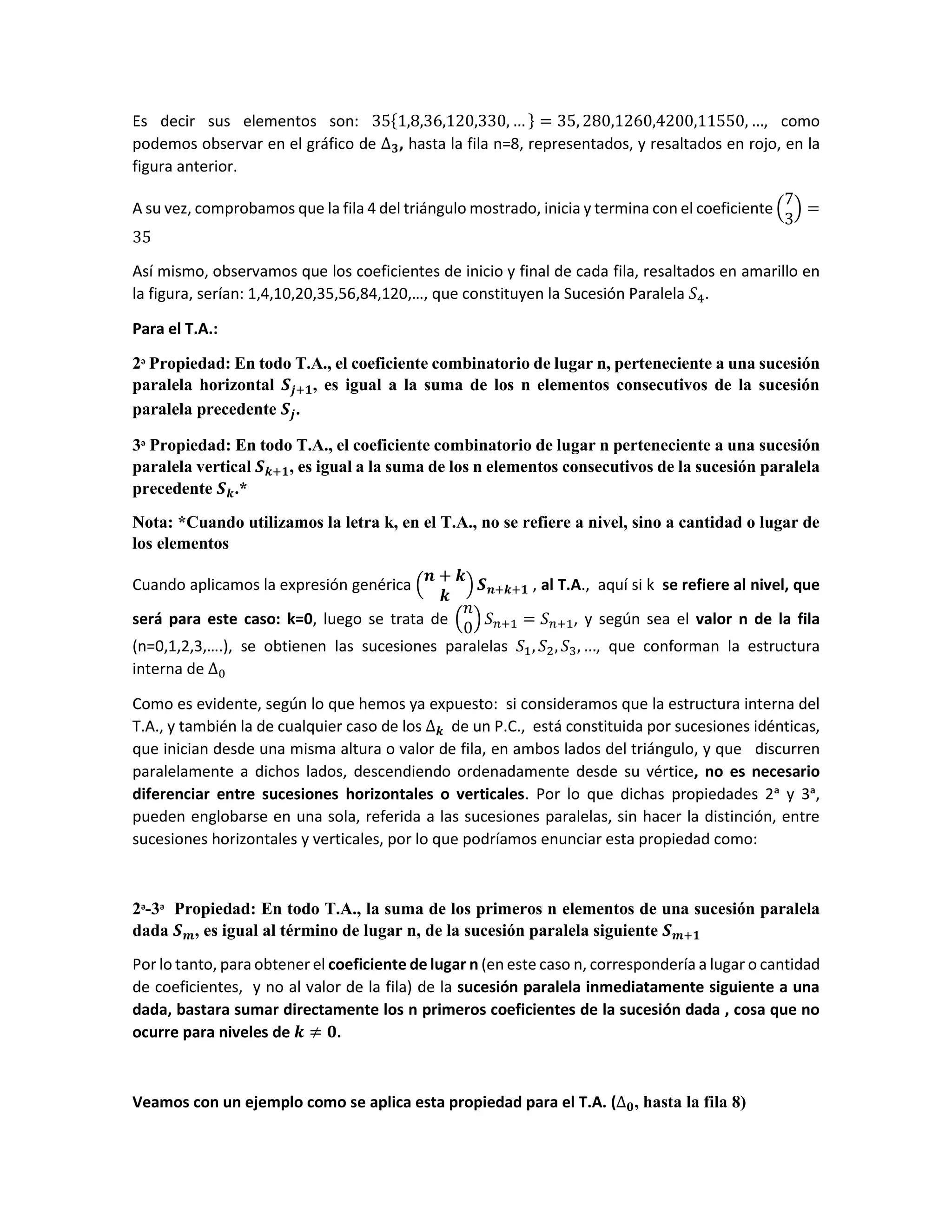 El triangulo de pascal o triangulo aritmetico sus 19 propiedades ...