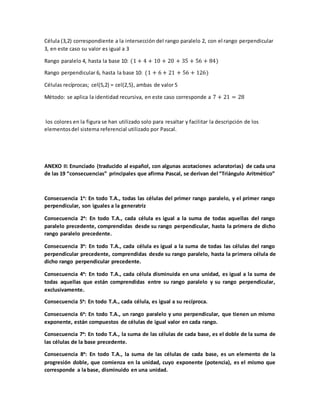 El triangulo de pascal o triangulo aritmetico y sus propiedades o ...