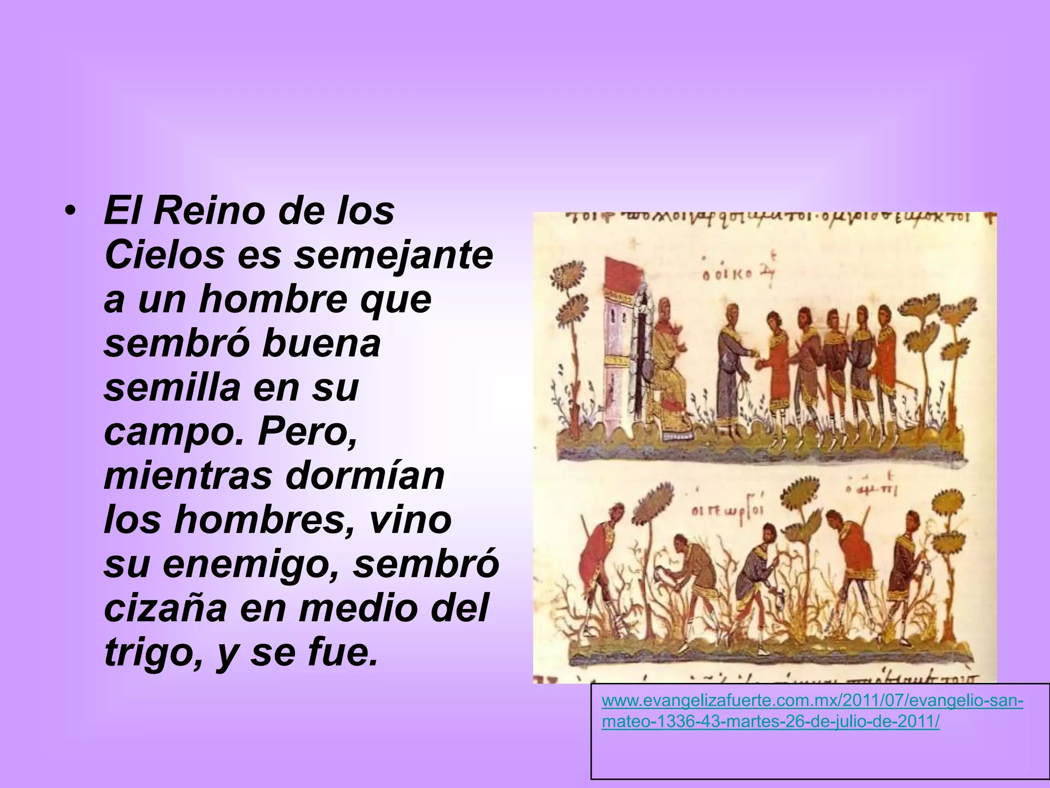 El trigo y la cizaña | PPSX | Christianity | Religion & Spirituality