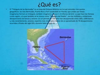 El triángulo de las bermudas | PPTX