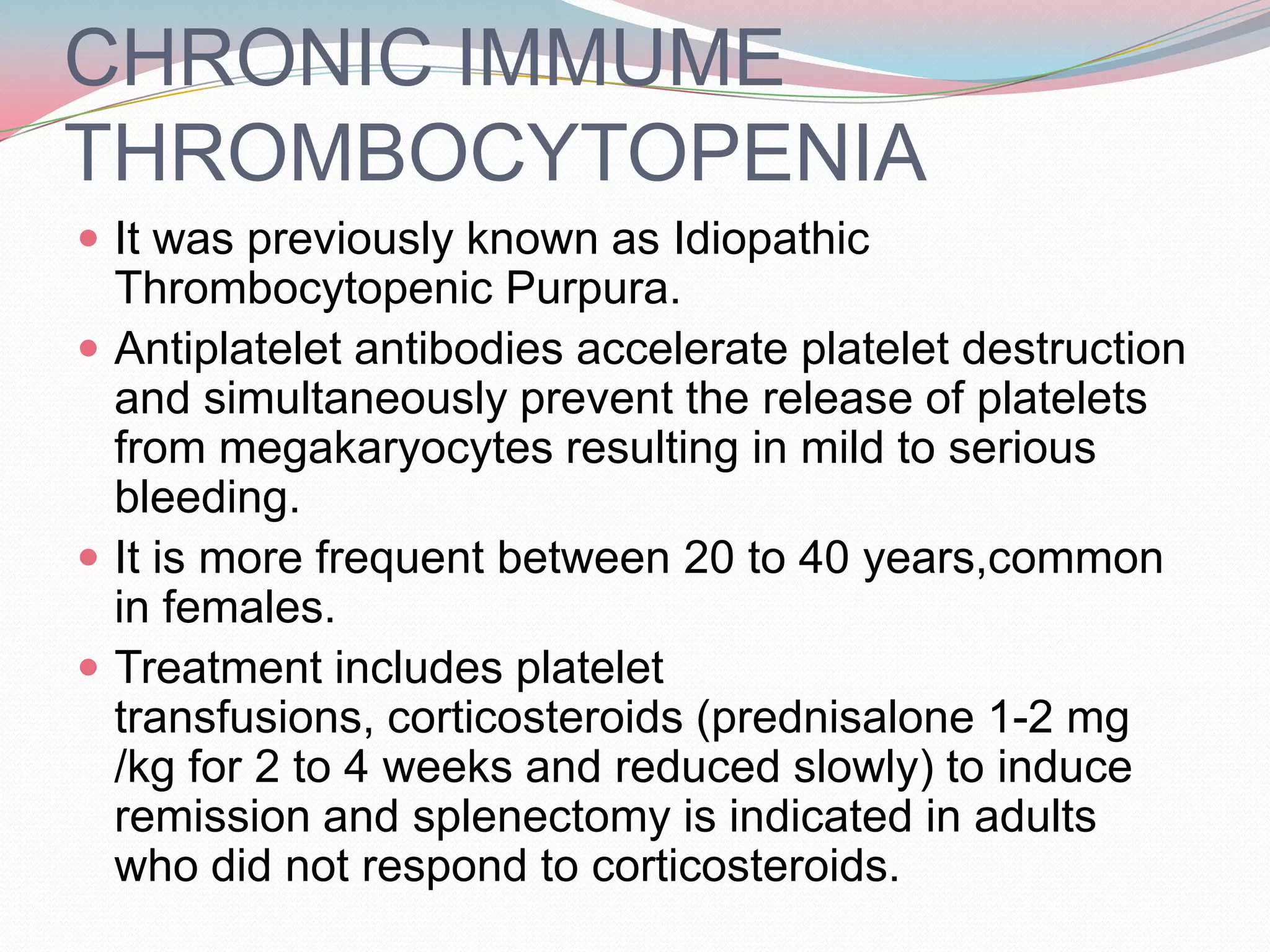 Eltrombopag for management of chronic immune thrombocytopenia final | PPTX