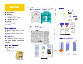 El tríptico en el aprendizaje | PDF