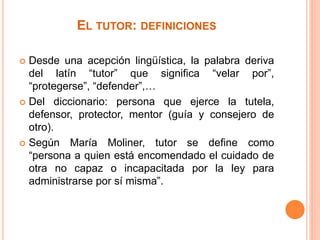 El tutor en educación primaria | PPTX