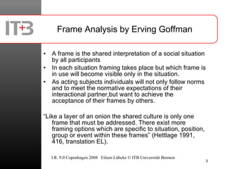 Intercultural Videoconference and Frame Analysis | PPT