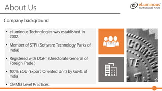 eLuminous Technologies Pvt Ltd. - Company Overview. | PPT