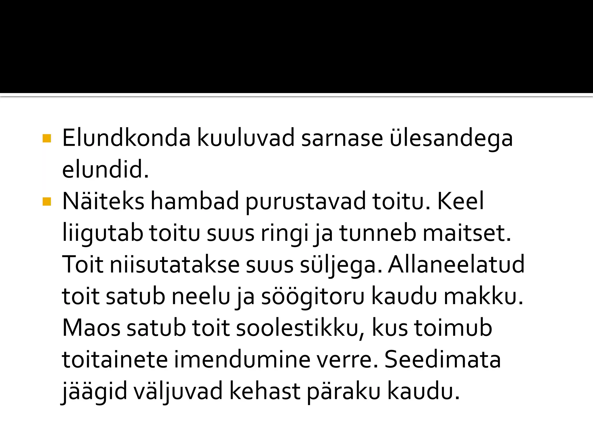 Elundid ja elundkonnad | PPTX