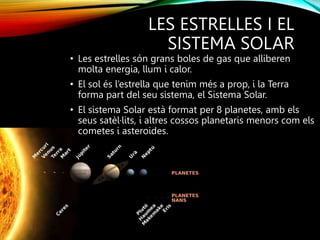 Trabajo sobre el Universo, 4º educacion primaria - Presentacion | PPTX