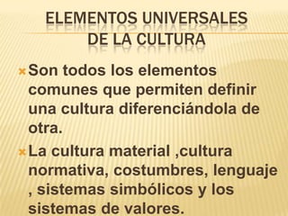 El Universo De La Cultura Y La Reciprocidad | PPSX