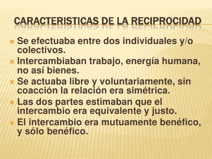 Que Significa La Reciprocidad - abstractor