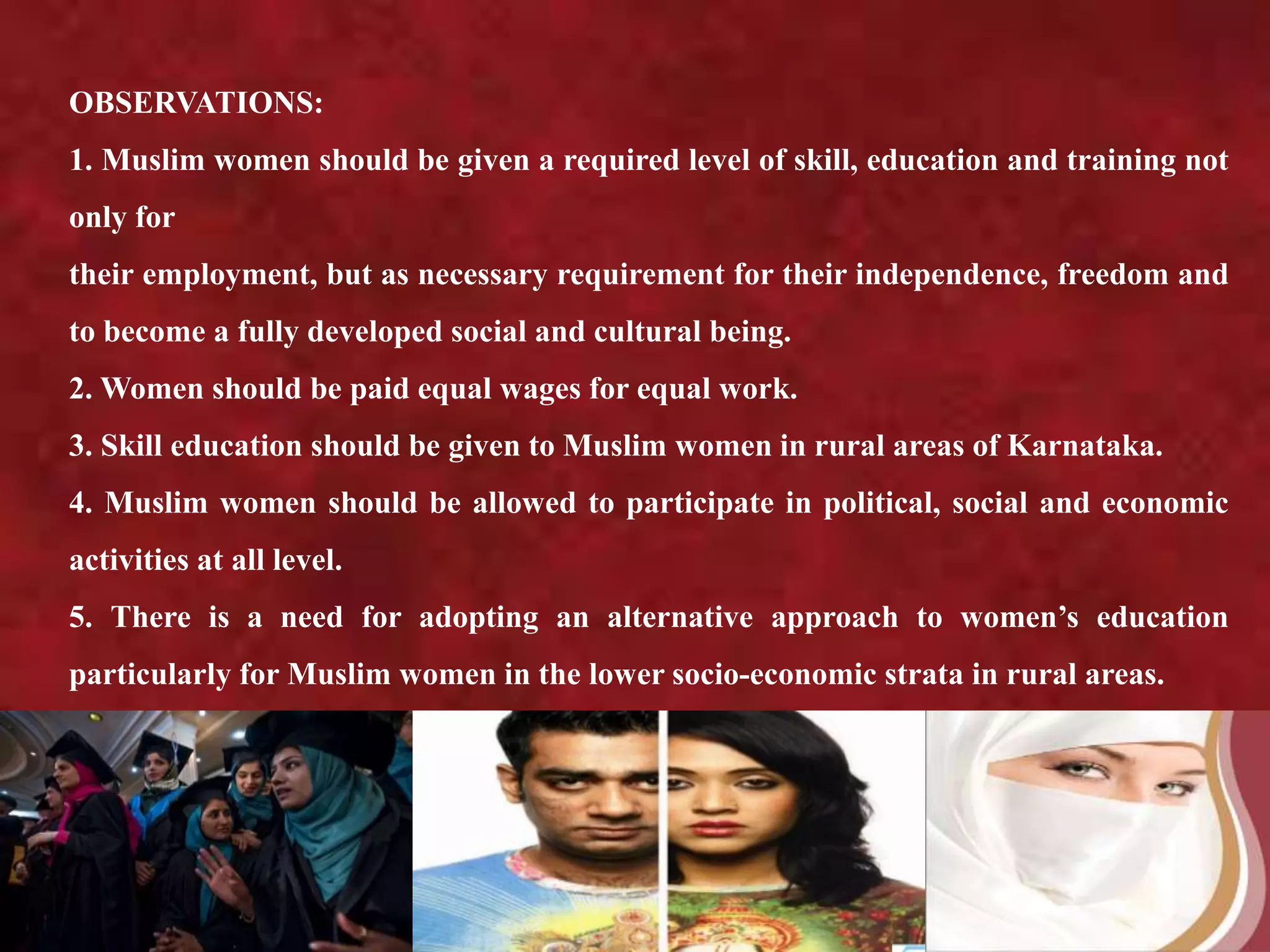 Muslim Women and Education | PPTX