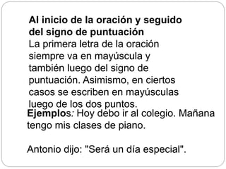 El uso correcto de las mayúsculas | PPTX
