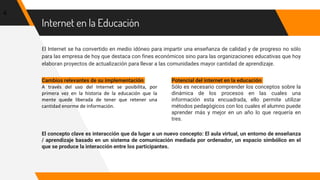 El uso de internet en la educación | PPTX