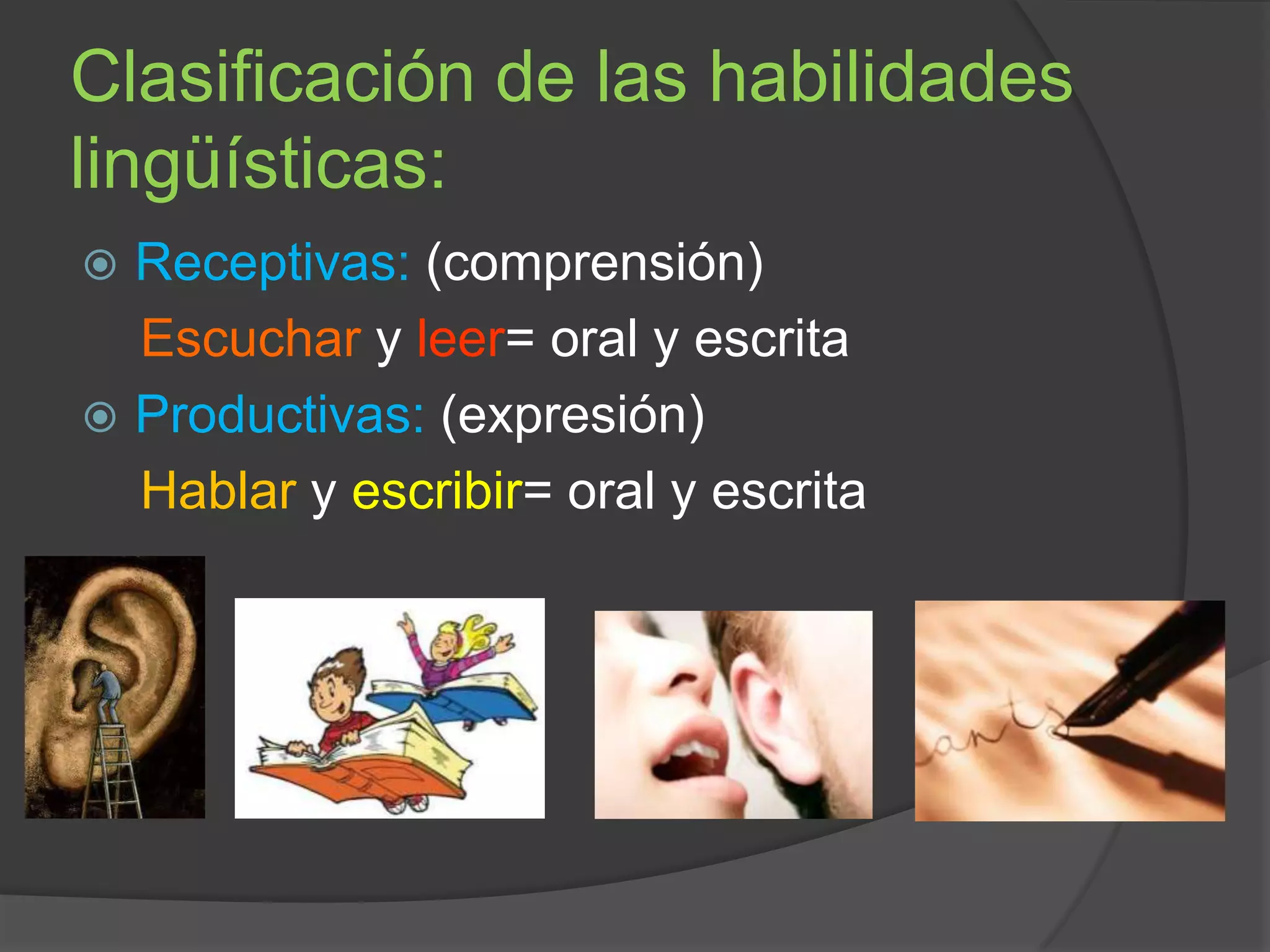 El uso de la habilidades lingüísticas | PPTX