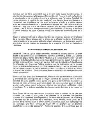 El utilitarismo de john stuart mill | PDF
