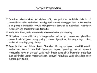 Pengenalan Inductively coupled plasma mass spectrometry (ICP-MS) | PPTX