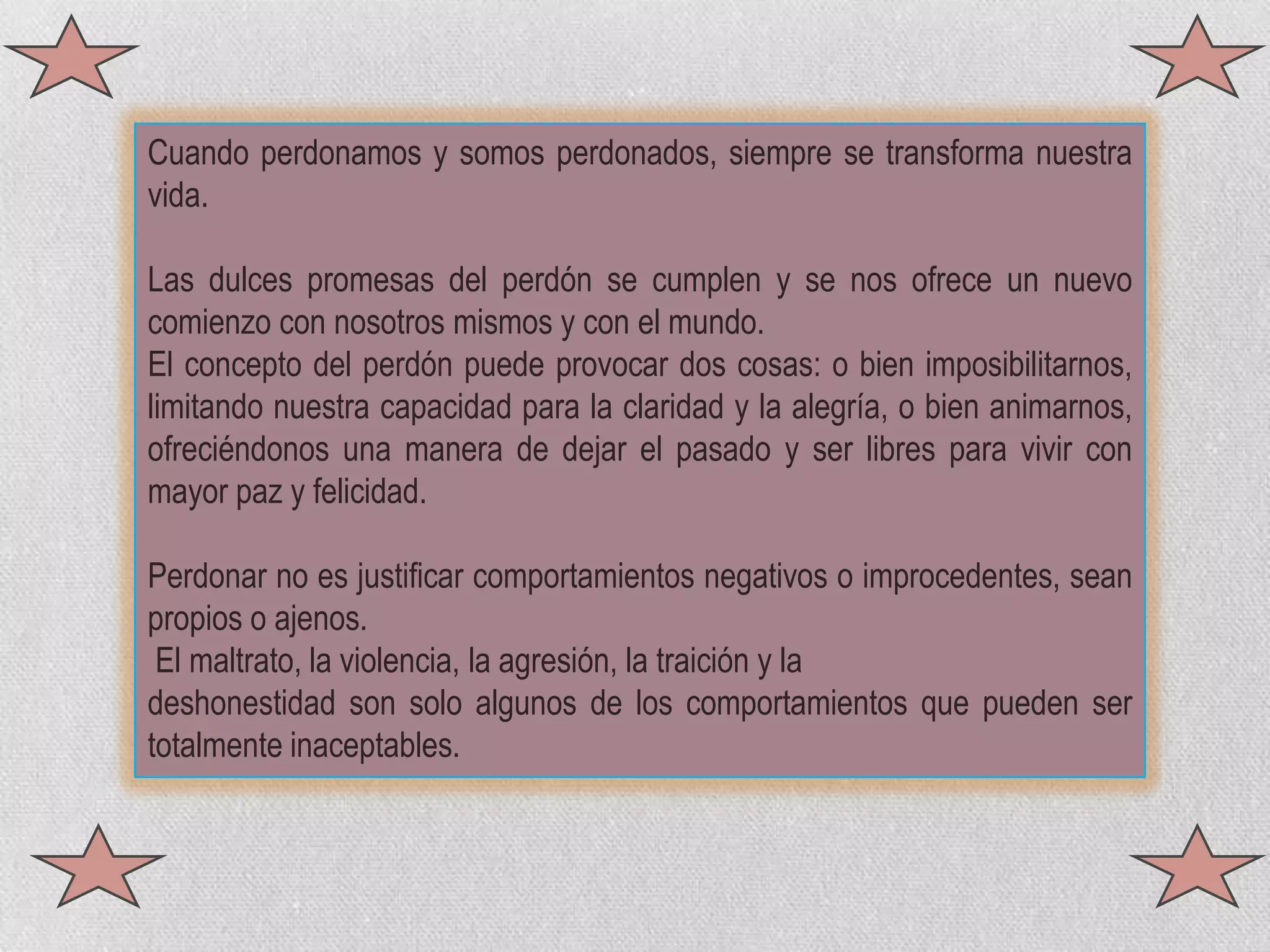 El valor del perdon | PPTX