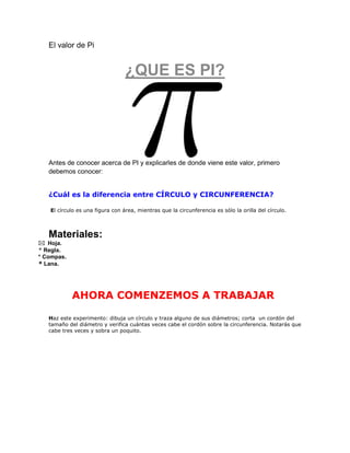 El valor de pi | PDF