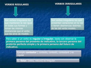 El verbo | PPT