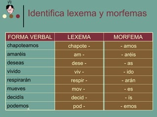 El verbo | PPS
