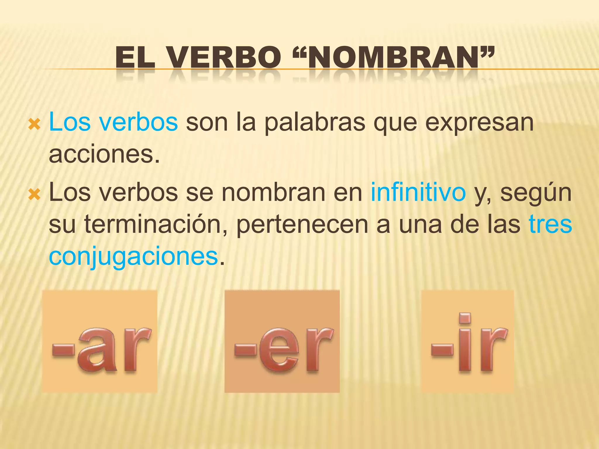 El verbo | PPT