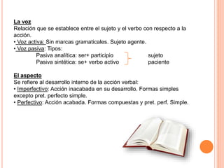 El verbo | PPTX