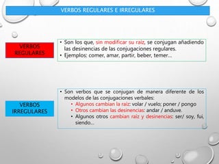 El verbo | PPTX