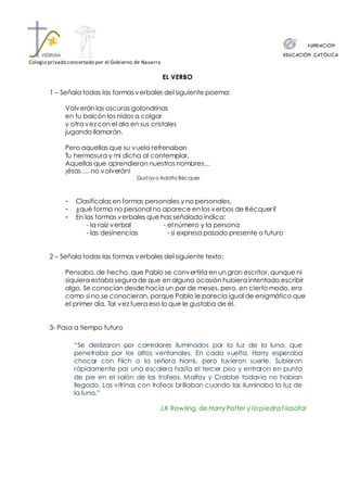 El verbo ejercicios | PDF