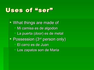 El verbo ser | PPT
