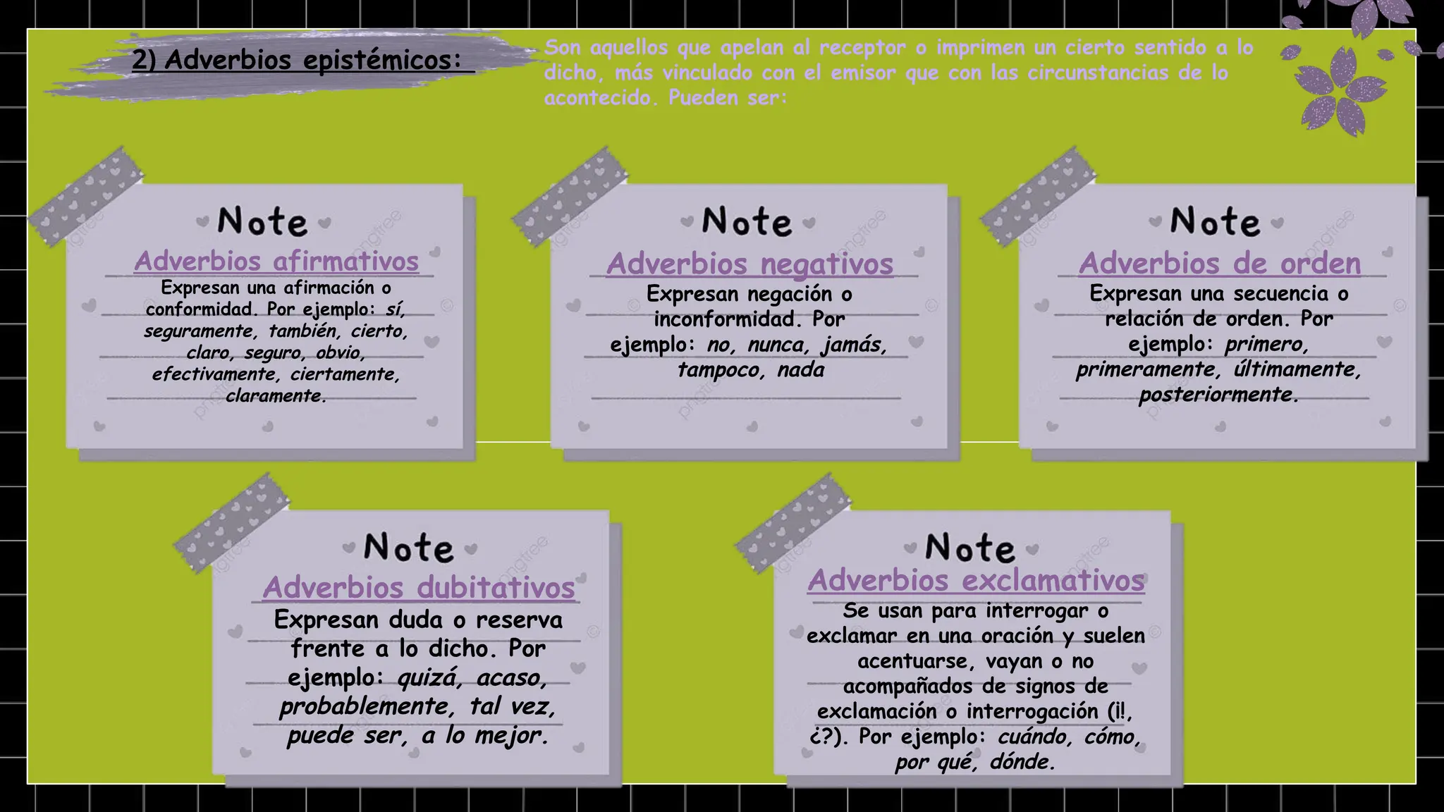 EL VERBO Y EL ADVERBIO como formas gramaticales | PPTX